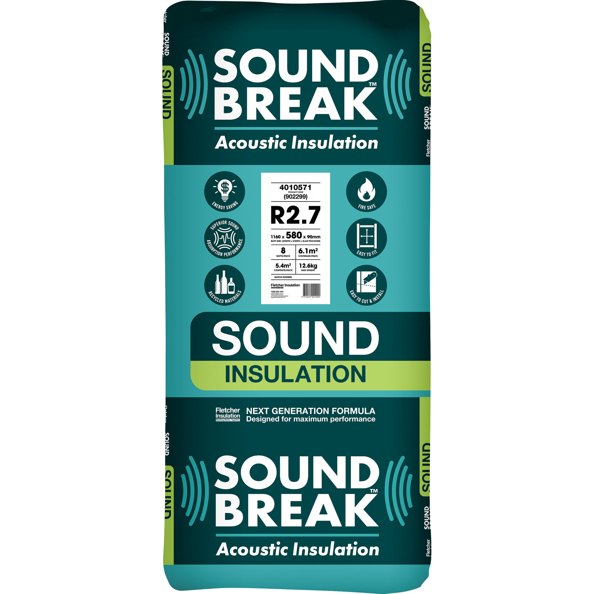 Pink Soundbreak - Reduce Sounds Between Ceilings Walls & Roofs